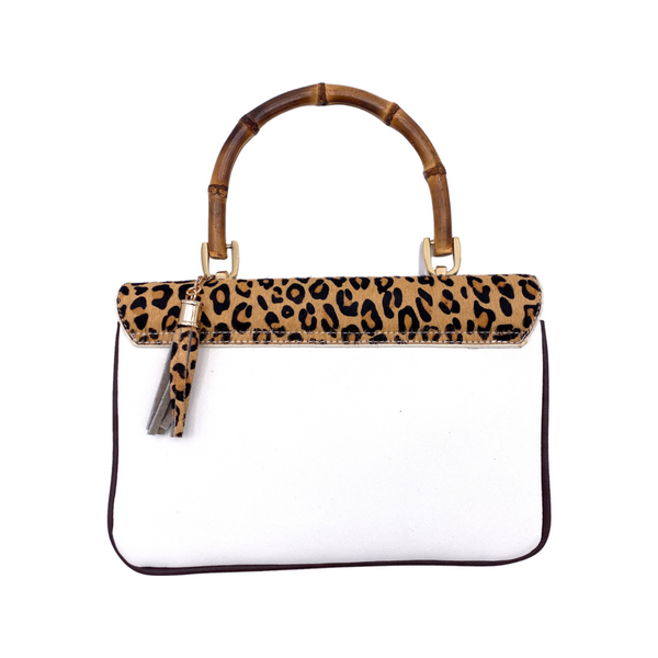 Rowan Bag in Leopard with Brown - Darling and Company