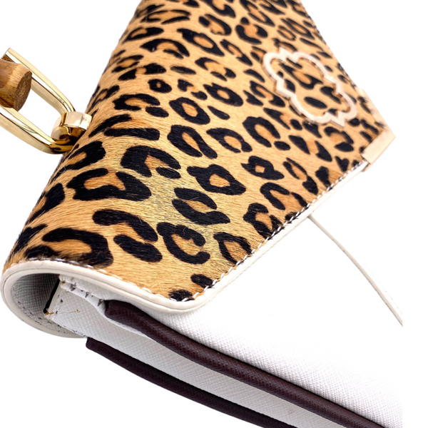 Rowan Bag in Leopard with Brown - Darling and Company