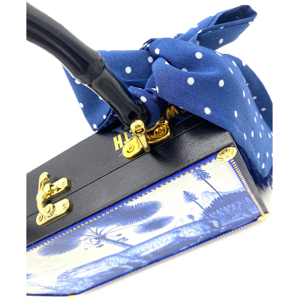 Vintage Indigo Leopard Bag - Darling and Company